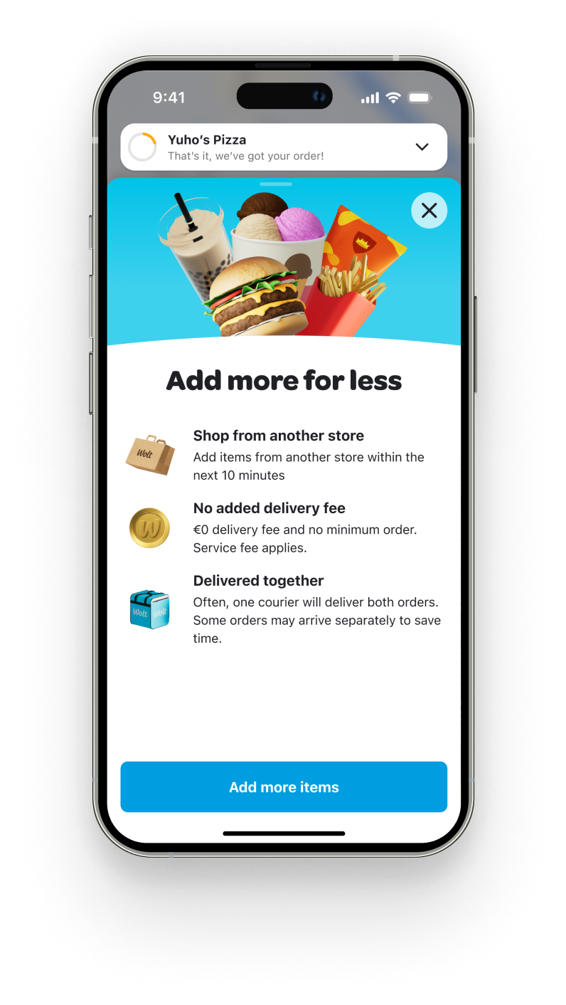 Double Order: Double the convenience, zero extra delivery cost | Wolt Newsroom